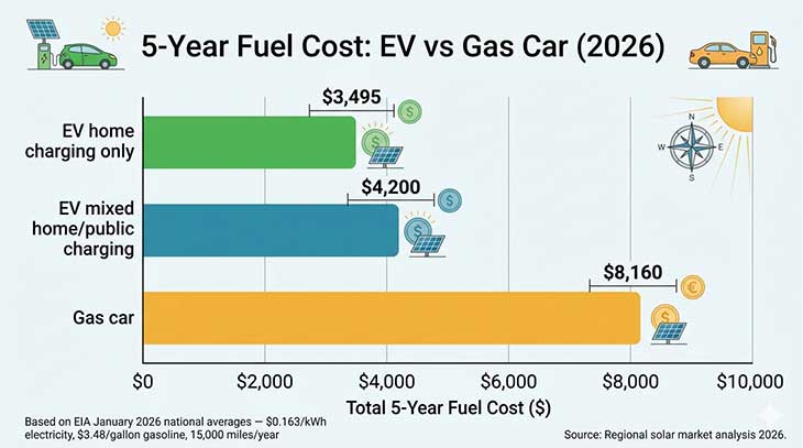 EV vs Gas Car: True 5-Year Cost Comparison (2026) | Green Energy ...