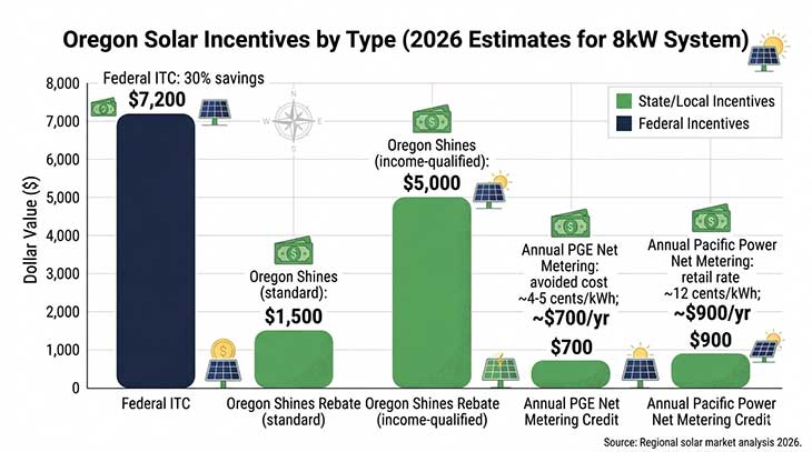 Solar Panels in Oregon: Oregon Shines Rebates, PGE and Pacific Power ...