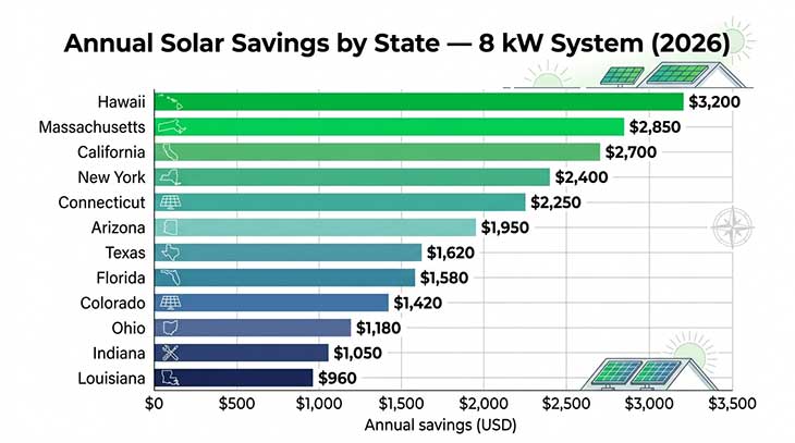 How Much Do Solar Panels Save Per Year? 2026 Data | Green Energy ...