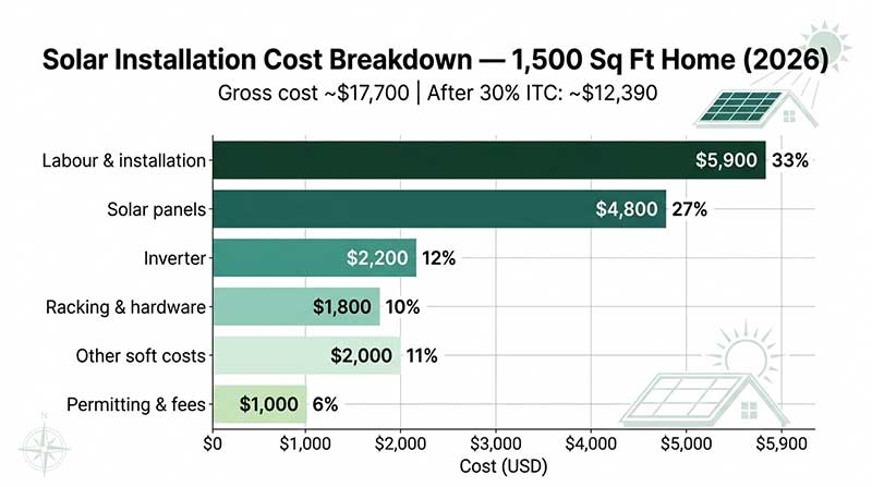 How Much Do Solar Panels Cost for a 1,500 Sq Ft Home? | Green Energy ...