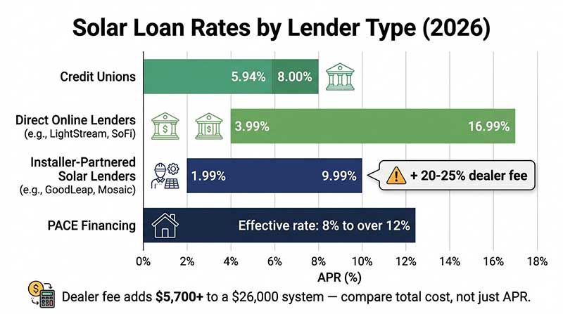 Solar Panel Loans: Best Lenders and Rates for 2026 | Green Energy ...